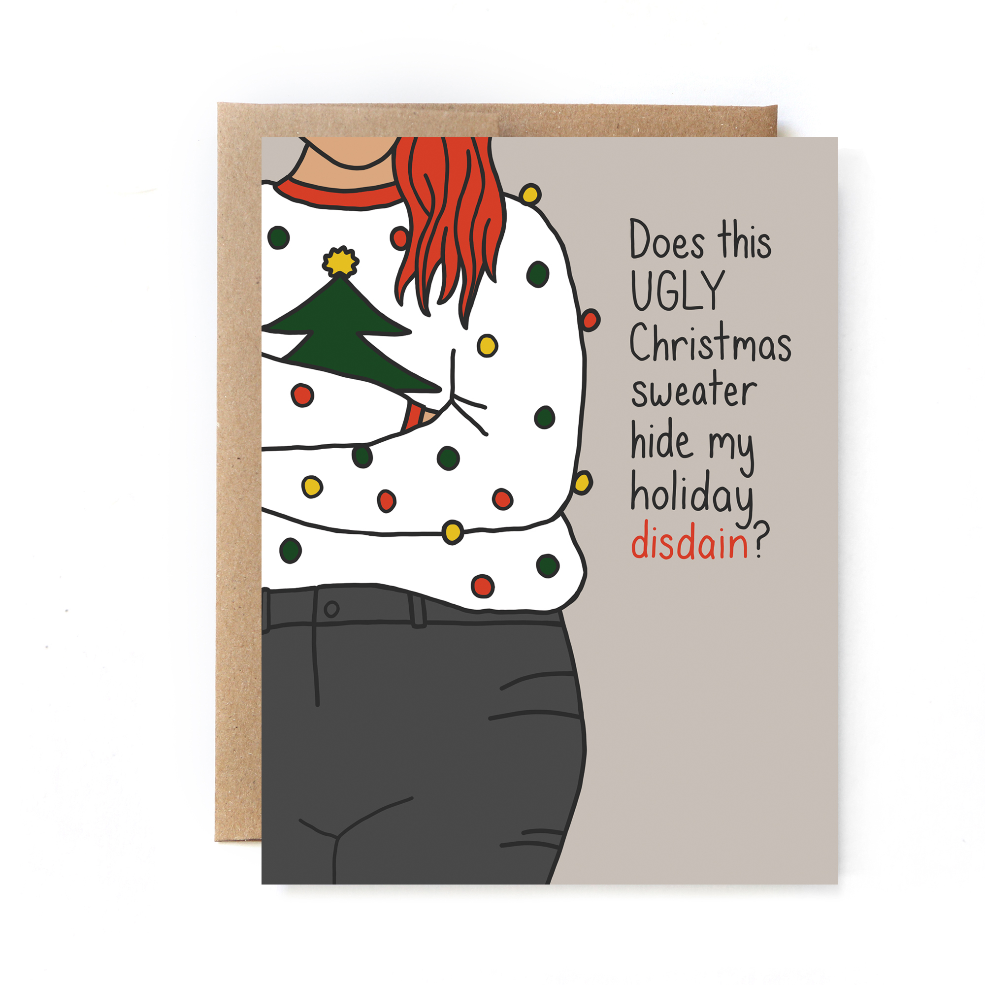 Ugly Sweater Holiday Card Unblushing Ugly Sweater Holiday Card Unblushing